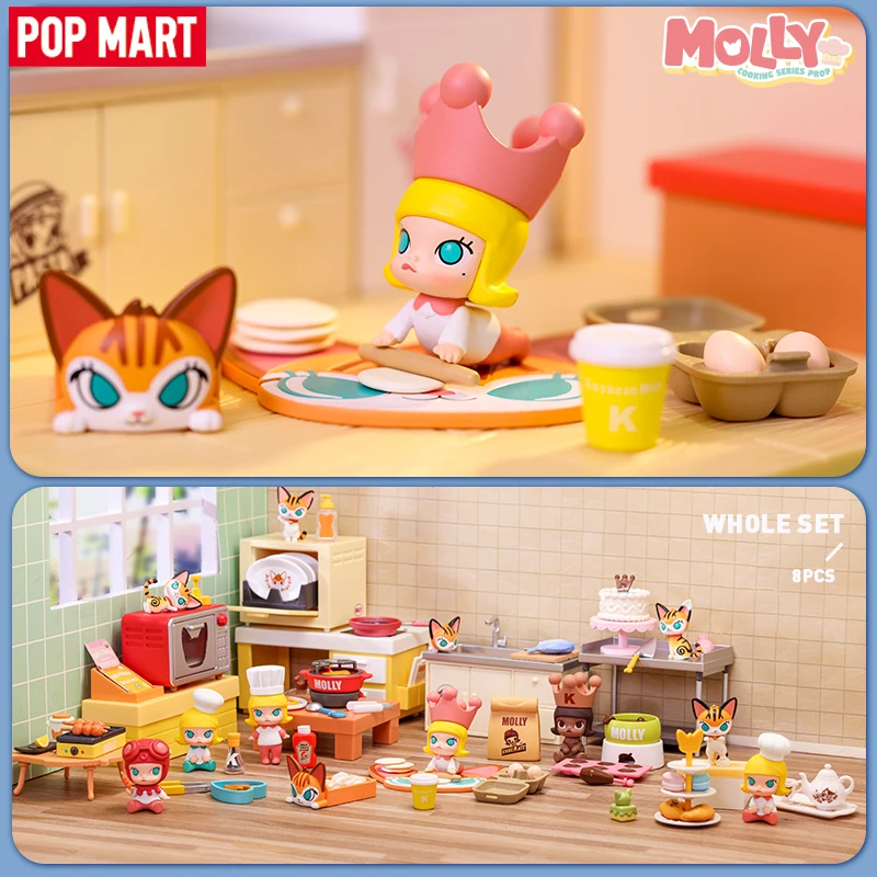 Estatueta POP MART Molly Cooking Series Blindbox Action, Prop Mystery ...