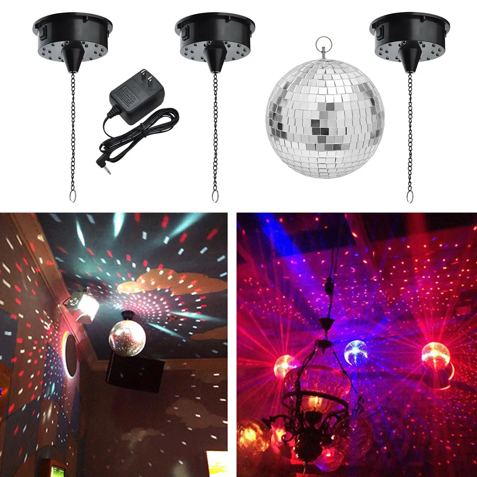 Rotating Mirror Ball Light