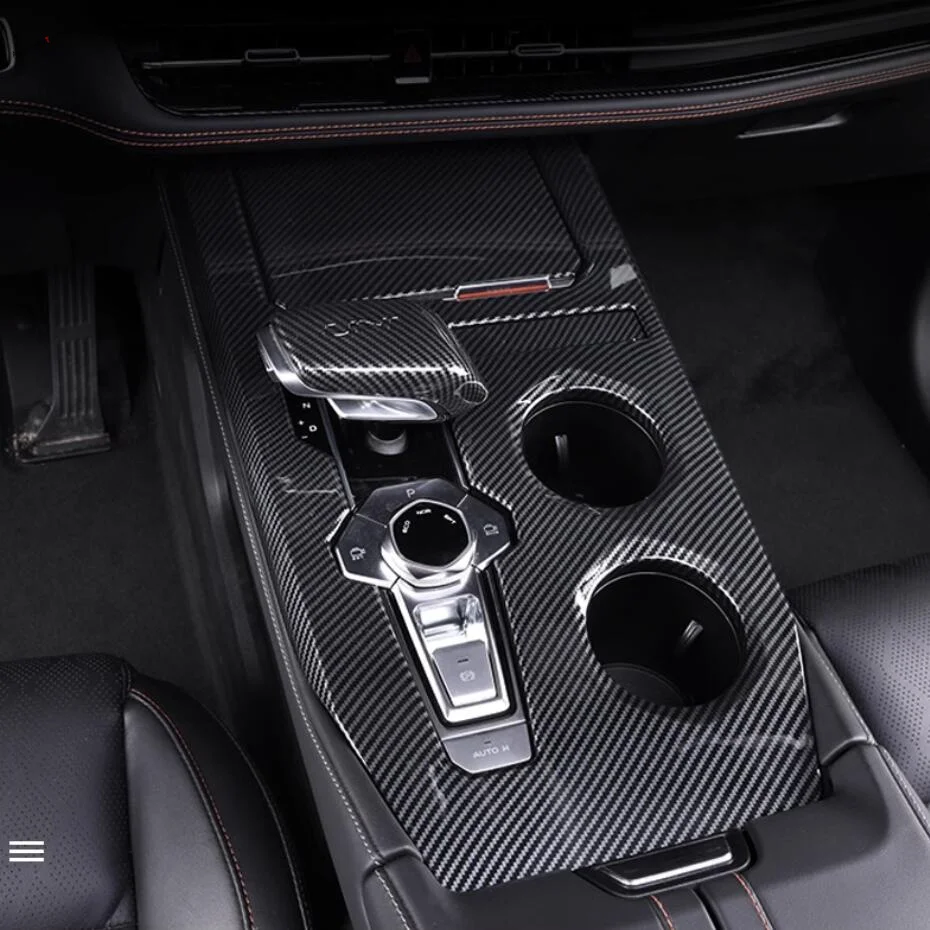 Center Control Shifter Box Panel / Transmission Gear Head Handle Knob ...