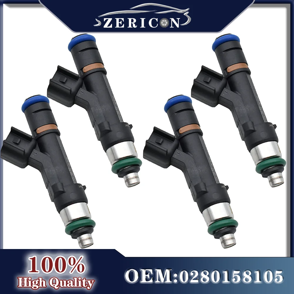 4pcs Brand New 0280158105 0280158003 Car Fuel Injector for 2004 Ford F ...