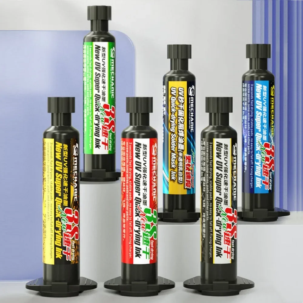 MECHANIC-SU3-Series-6-Colors-UV-Fast-Curing-Solder-Mask-Ink-Oil-BGA-PCB ...