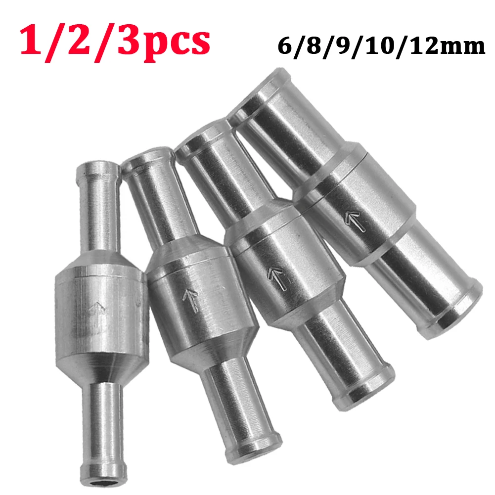6/58/9/10/12mm Aluminium Alloy One Way Check Valve Fuel Non Return ...
