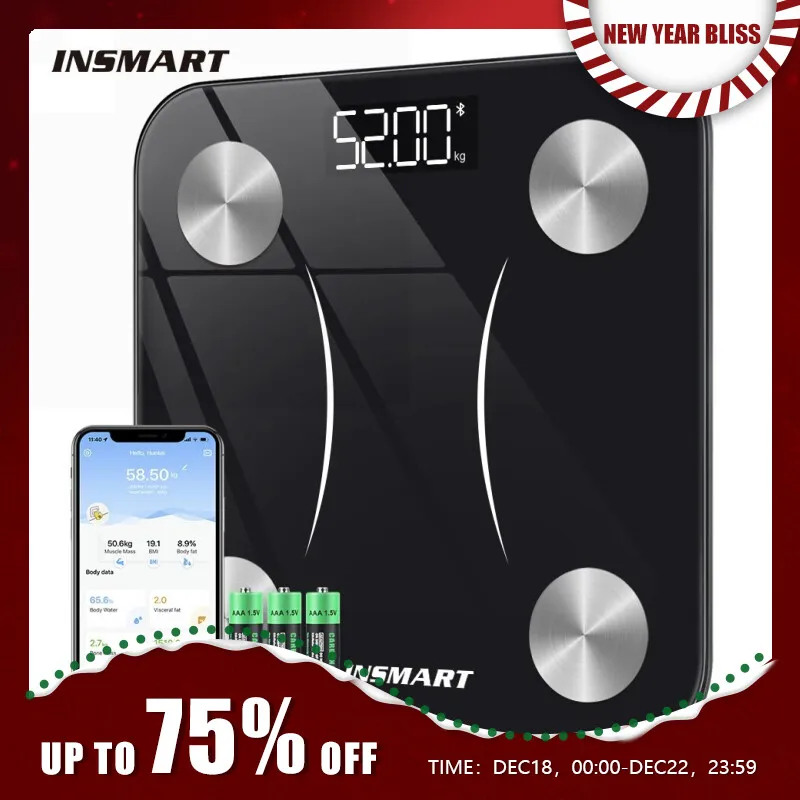 INSMART-Balan-a-Digital-Peso-Corporal-Balan-a-Banheiro-Balan-as-de ...