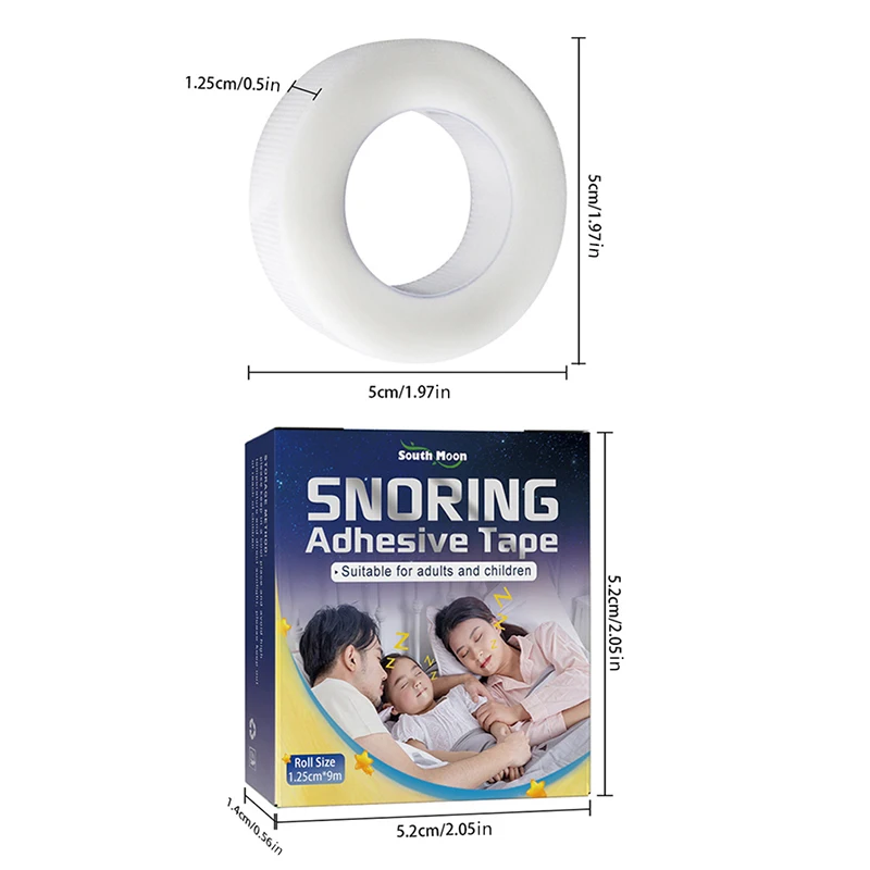 9M/Roll PE Mouth Tape Sleep Strip for Sleeping Anti Snoring Mouth Tape ...