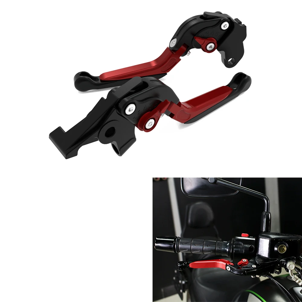 Motorcycle-Adjustable-Folding-Extendable-Brake-Clutch-Levers-For-Honda ...