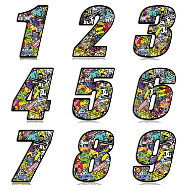 Sticker Design For Motorcycle Numbers