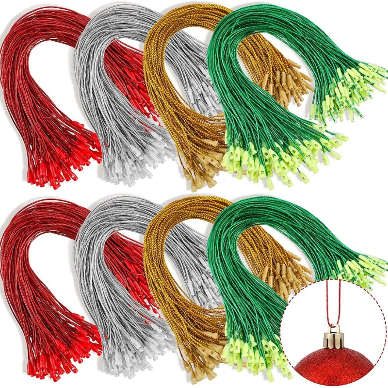 100pcs 20cm Polyester Strings For Christmas Pendants Xmas Tree Xmas ...