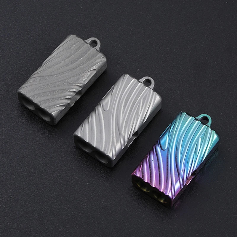 Outdoor-Metal-Multifunction-Whistle-Double-frequency-Titanium-Alloy ...