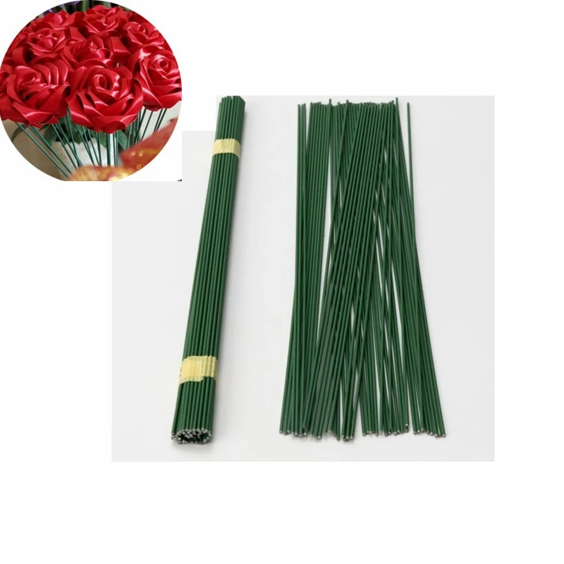 50Pcs-Artificial-Flowers-Rod-Stem-Twigs-Iron-Wire-DIY-Wire-Flower-Glue ...