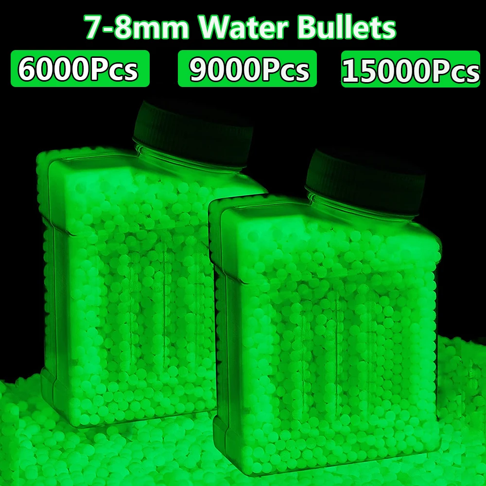 Fluorescent-Water-Bullet-7-8-mm-Glow-in-Dark-Water-Beads-Refill-Ammo ...