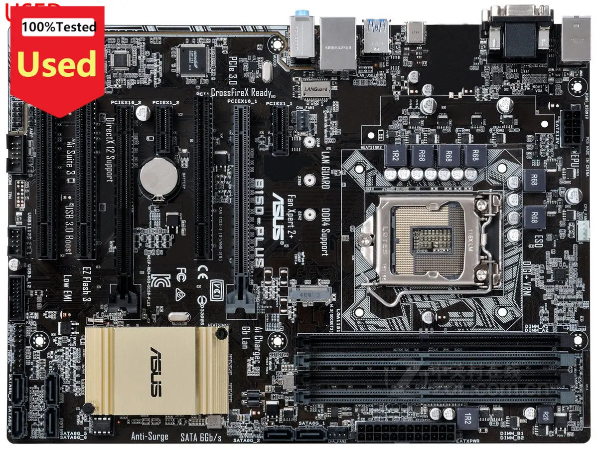 Asus-Placa-mãe original Intel Desktop, Prime B150-PLUS, B150, DDR4, LGA ...