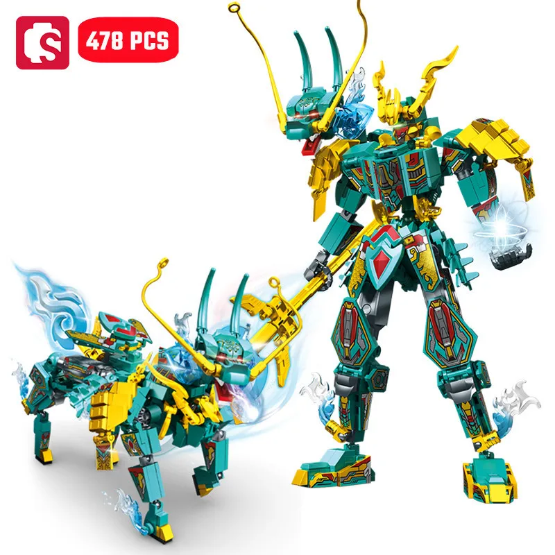 SEMBO-478pcs-Combined-Robot-Mech-Assemblage-Building-Blocks-MOC-Animal ...