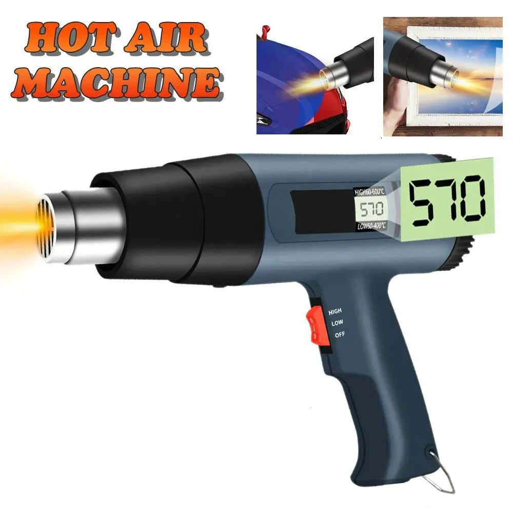 220V-2000W-Electric-Heater-Heat-Gun-Variable-Temperature-for ...
