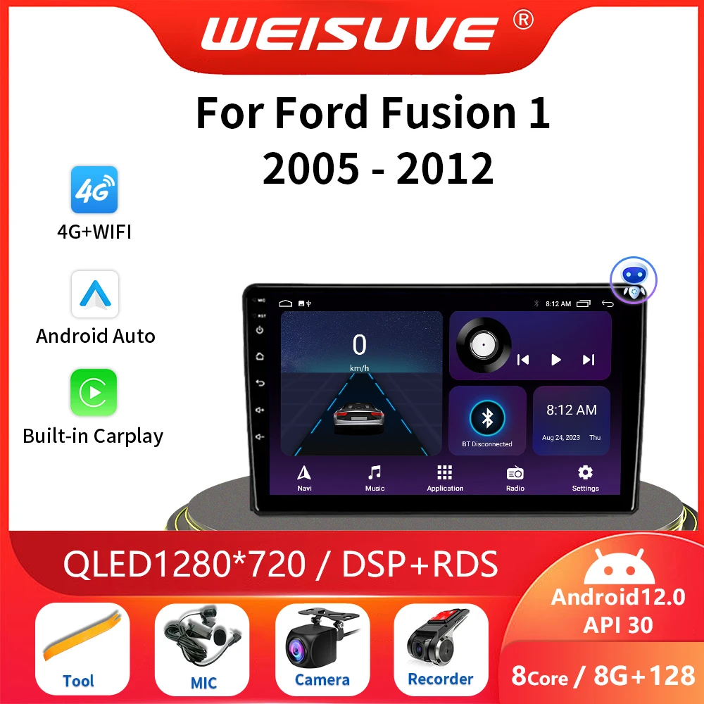 For-Ford-Fusion-1-2005-2012-Car-Radio-Android-12-Multimedia-Video-GPS ...