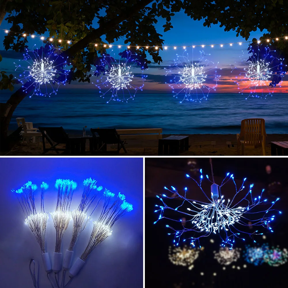 Fairy-Fireworks-Lamp-Waterproof-Decoration-Light-Dandelion-Flash ...