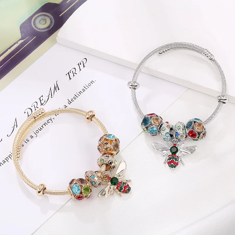 Korean-Style-Simple-Dream-Catcher-Bracelet-Colorful-bees-Niche-Unique-Cold-Style-Open-Bracelet ...