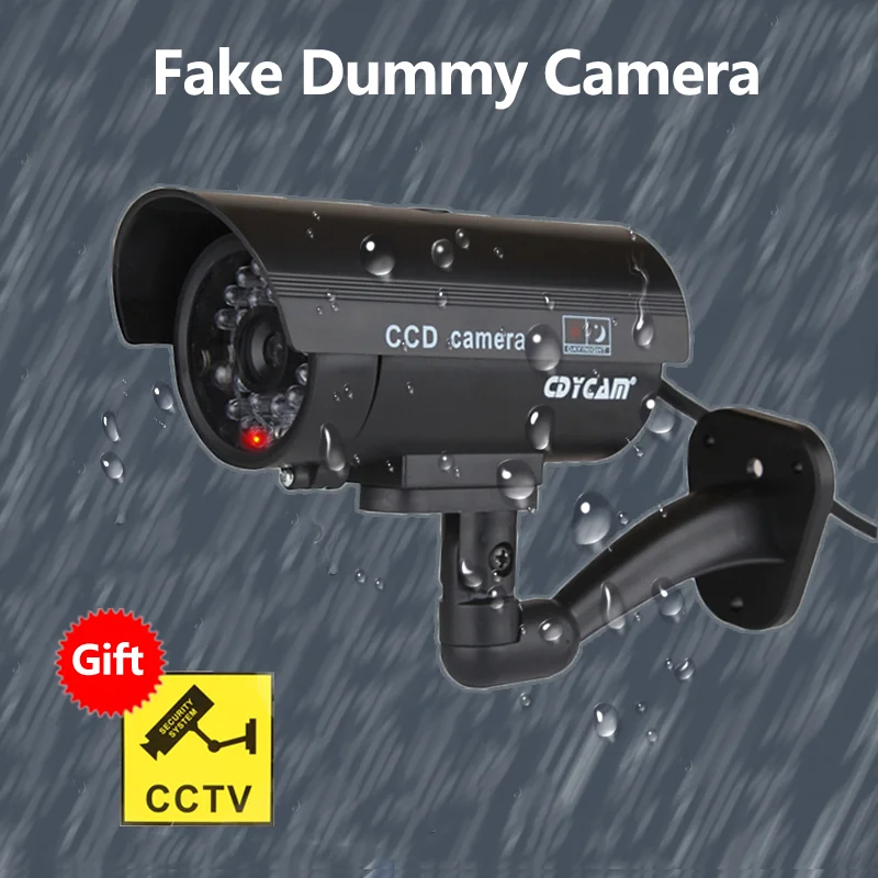 Fake Camera Outdoor Indoor CCTV Surveillance Simulation Dummy Camera ...