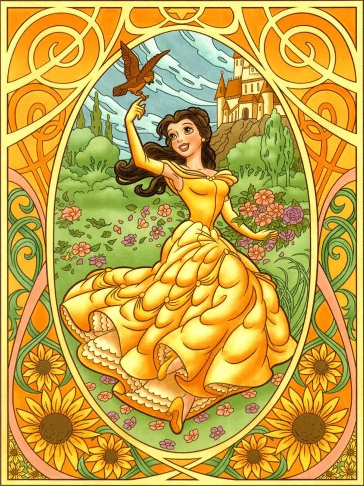 Princess Belle Drawings