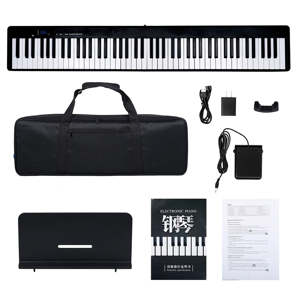Portable-88-Keys-Foldable-Piano-Digital-Piano-Multifunctional ...