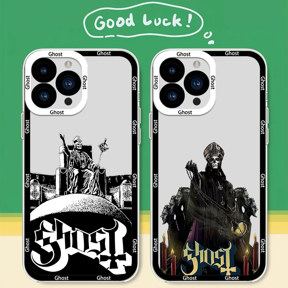 Funda de teléfono Band G-Ghost Impera para iPhone 12 11 13 14 15 16 Max ...
