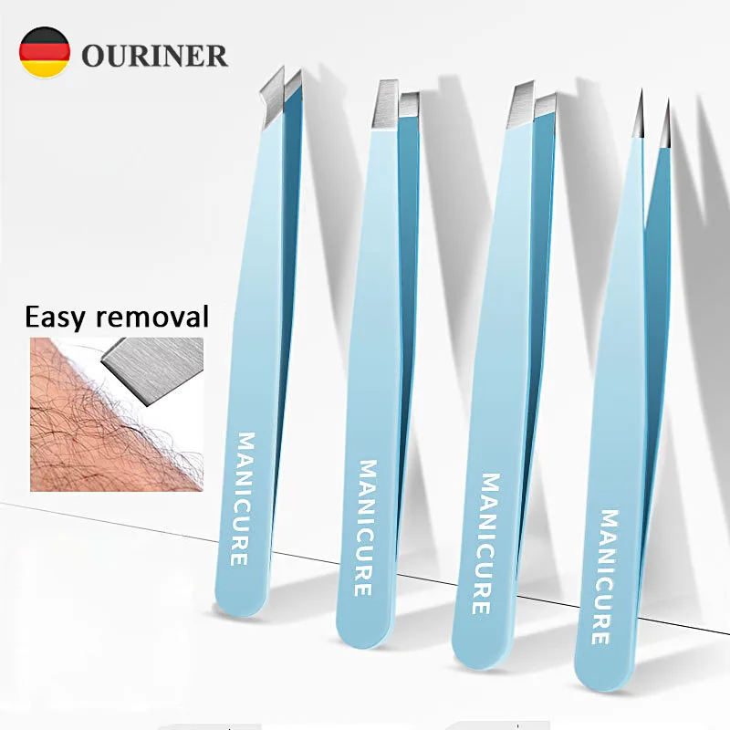 Ouriner Eyebrow Tweezer Colorful Hair Beauty Fine Hairs Puller ...