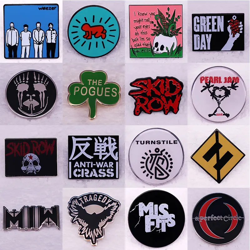 Pines-esmaltados-de-banda-de-Rock-musical-alfileres-de-solapa-para ...