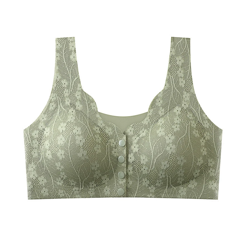 Women-Front-Buckle-Bras-Camisole-Underwear-M-4XL-Breathable-Gather-Up ...