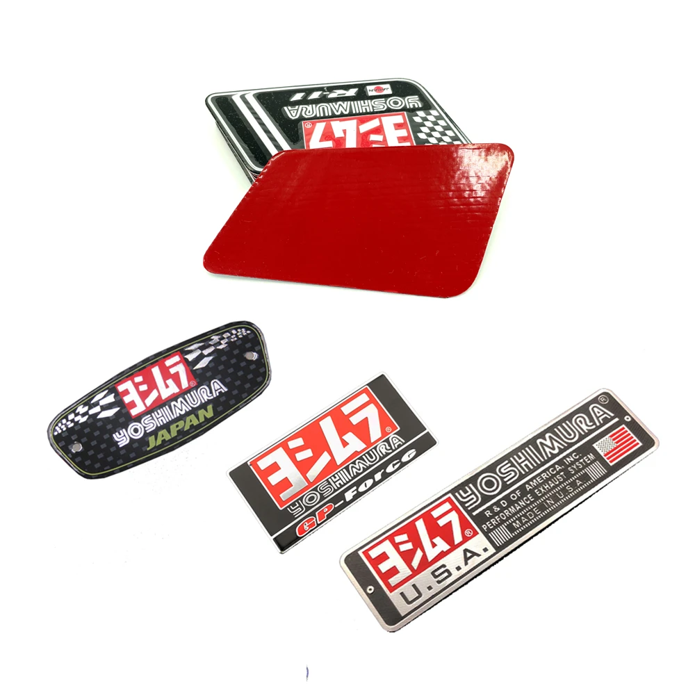 Motorcycle Exhaust Pipe Yoshimura Sticker Muffler 3D Decals Tail Pipe ...