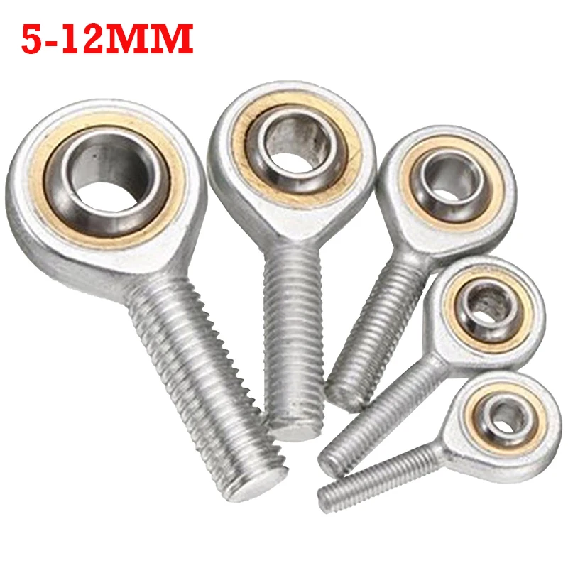 1Pc 5/6/8/10/12mm Male SA Ball Joint Metric Threaded Rod End Bearing ...