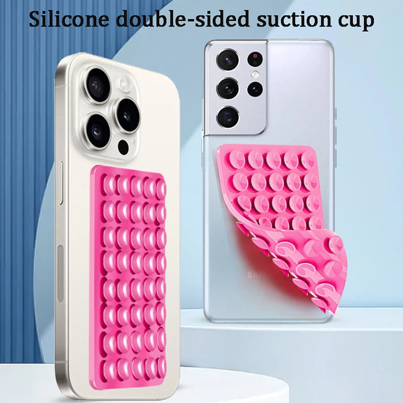 1PC 40 Piece Square Double-sided Silicone Suction Cup Portable And ...