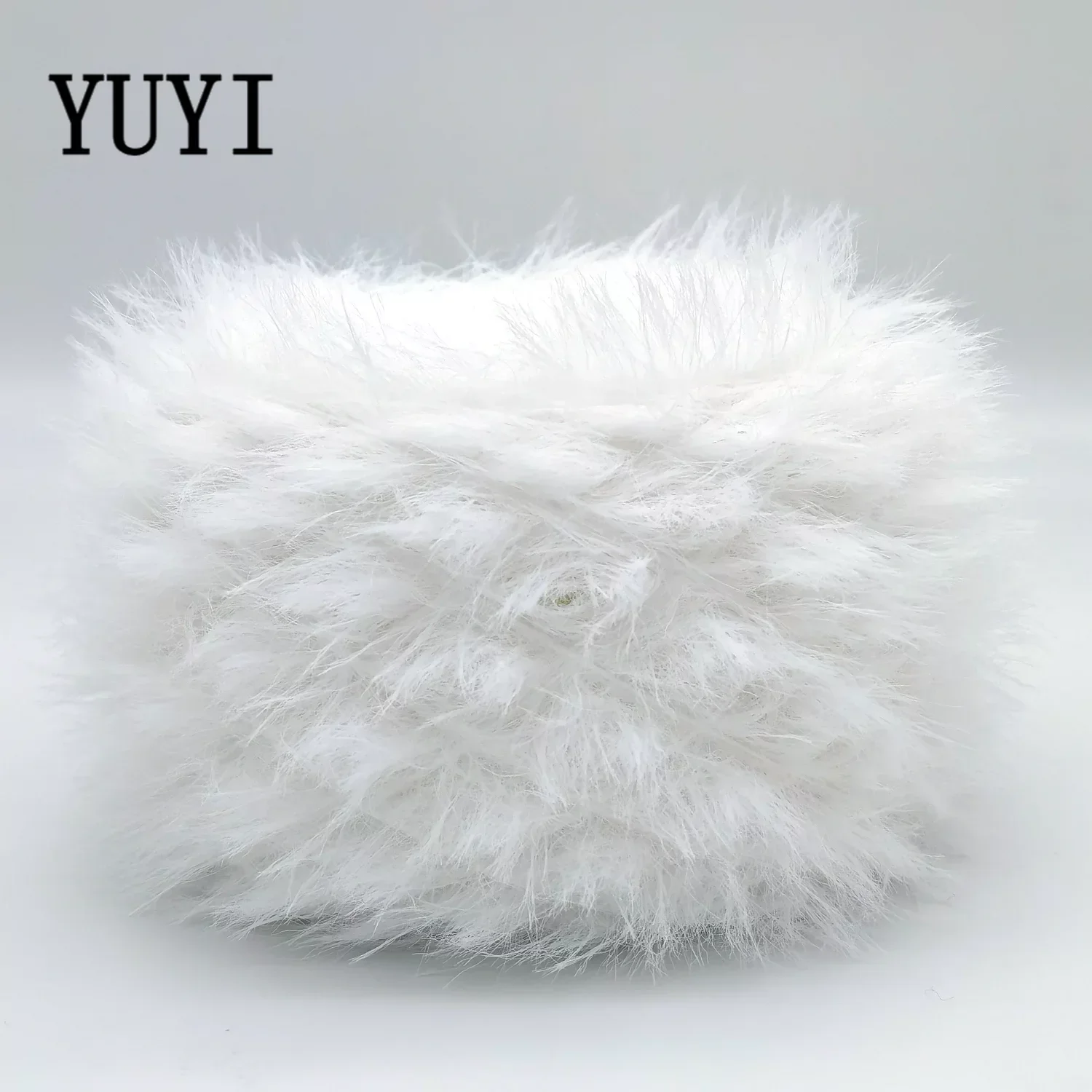 YUYI-2cm-Long-Yarn-Plush-Yarn-Crochet-Knitting-Yarn-Puffy-Yarn-Fancy ...