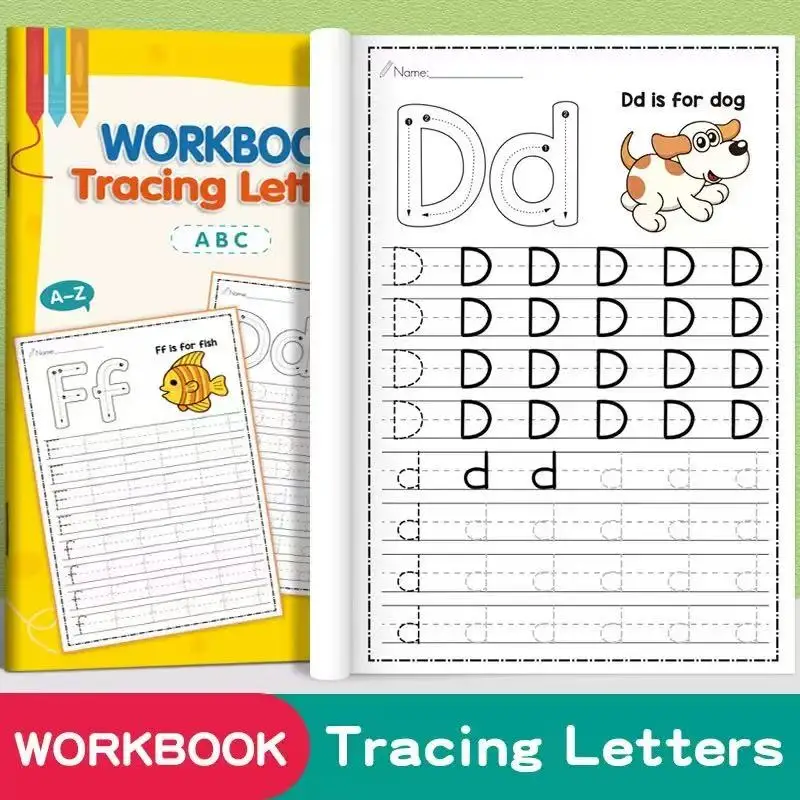 Children Calligraphy 26 Alphabet Tracing Workbook Educational Books Pen ...