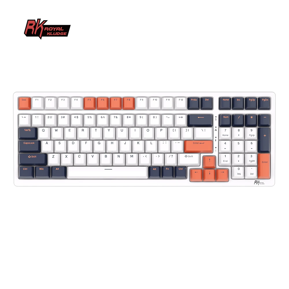 Royal Kludge RK98 RGB Wireless Mechanical Keyboard Tri mode 2.4G ...