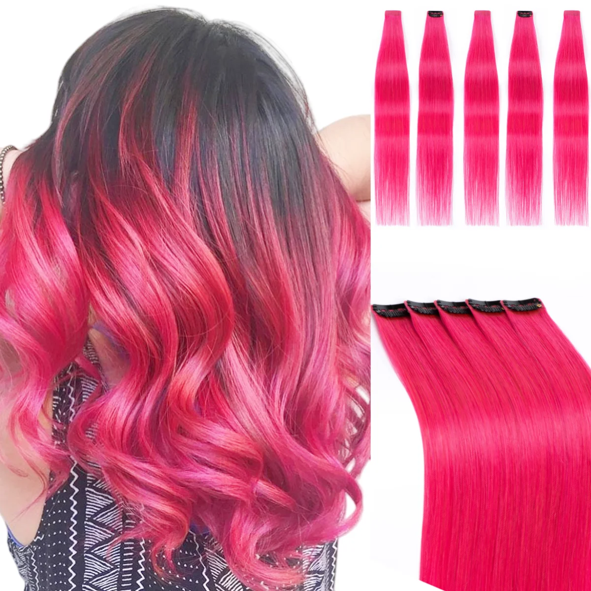 Dark Pink Hair Extensions: Real Talk from Someone Who Wore Them to a ...