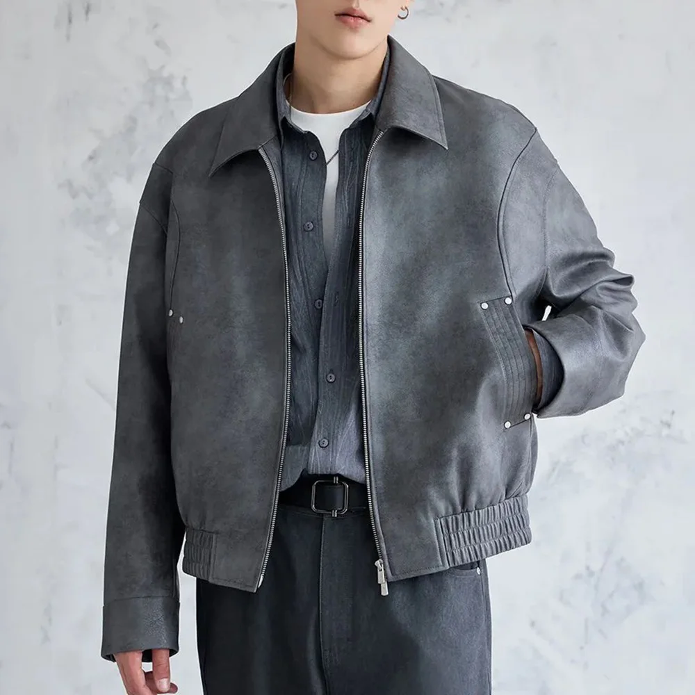 Mens-Leather-Diagonal-Zipper-Silhouette-Motorcycle-Leather-Jacket ...