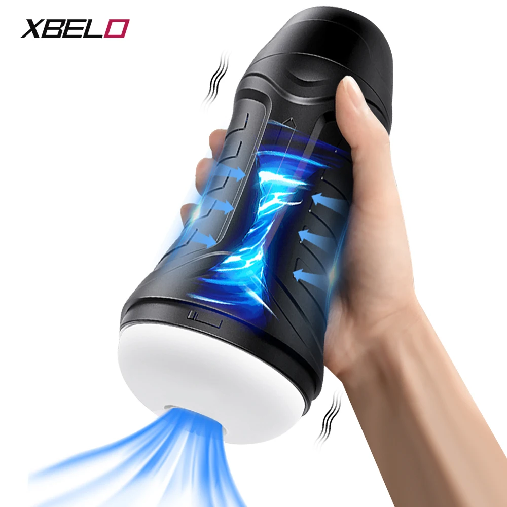 2022 Automatic Male Masturbator Vibration Blowjob Sucking Machine Silicone Vagina Masturbation ...