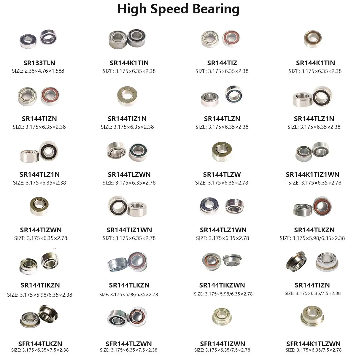 High Speed Handpiece Turbine Ceramic Laboratory Dental Bearings Fit for ...