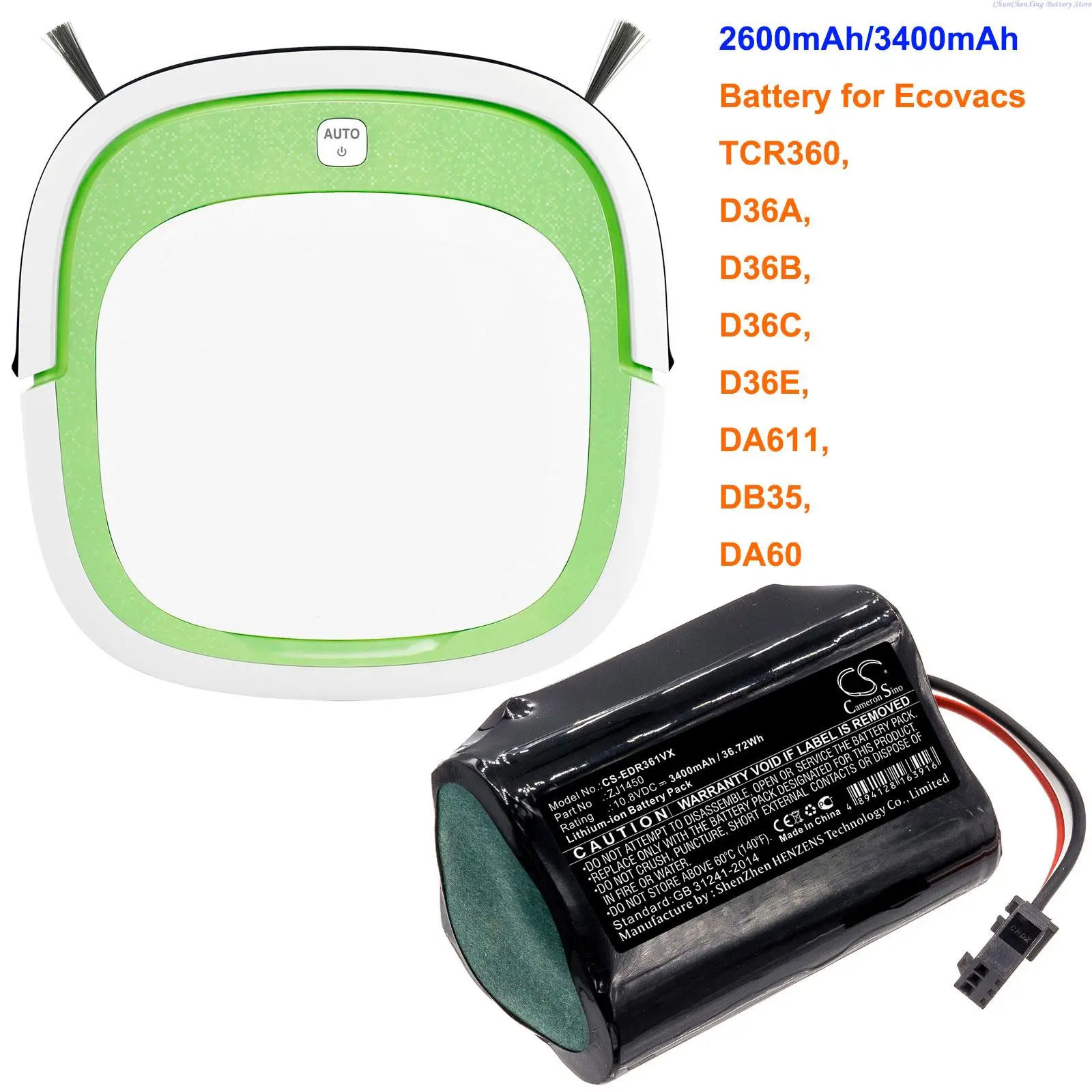 Vacuum Battery | Da60-darfon | Zj1450 | Digital Batteries - 2600mah ...