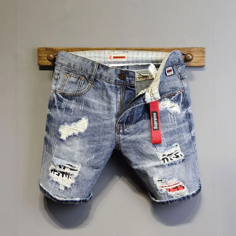 Short jeans casual masculino, jeans até o joelho, short emagrecedor ...