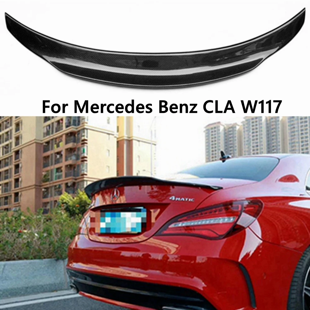 For-Mercedes-Benz-CLA-W117-C117-PSM-Style-Carbon-Fiber-Rear-Spoiler ...