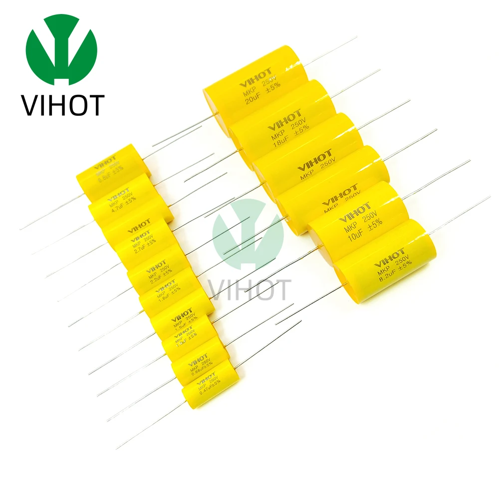 VIHOT 1PCS 250V DC Audiophiler Axial MKP Audio Grade Capacitor 0.47uF ...