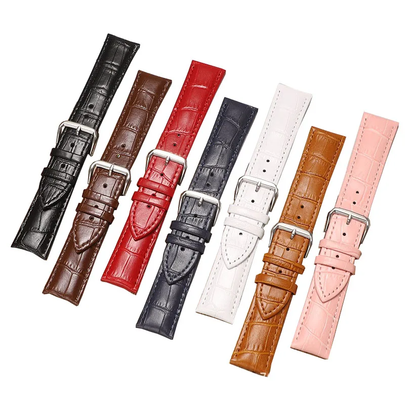 Genuine-Leather-Watch-Strap-with-Bamboo-Knot-Pattern-Universal ...