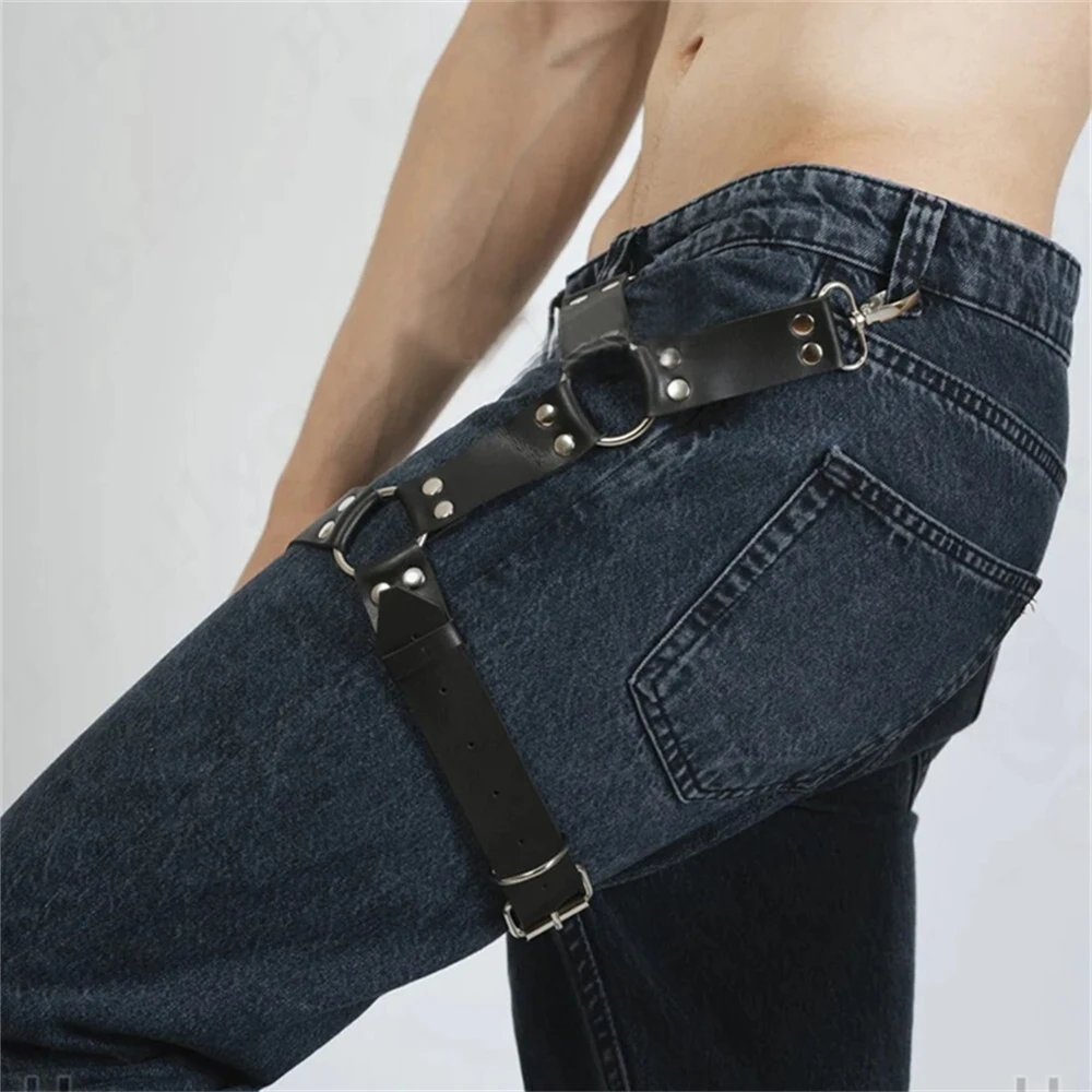 New Belts For Men And Women Thigh Leg Leather Harness Black Pant ...