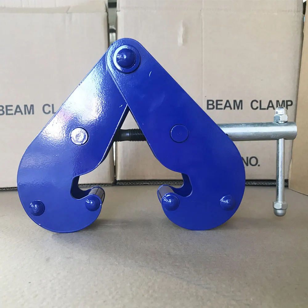 1-5Ton Steel clamp Rail clip Gripper Rail Clamp for chain block hoist ...