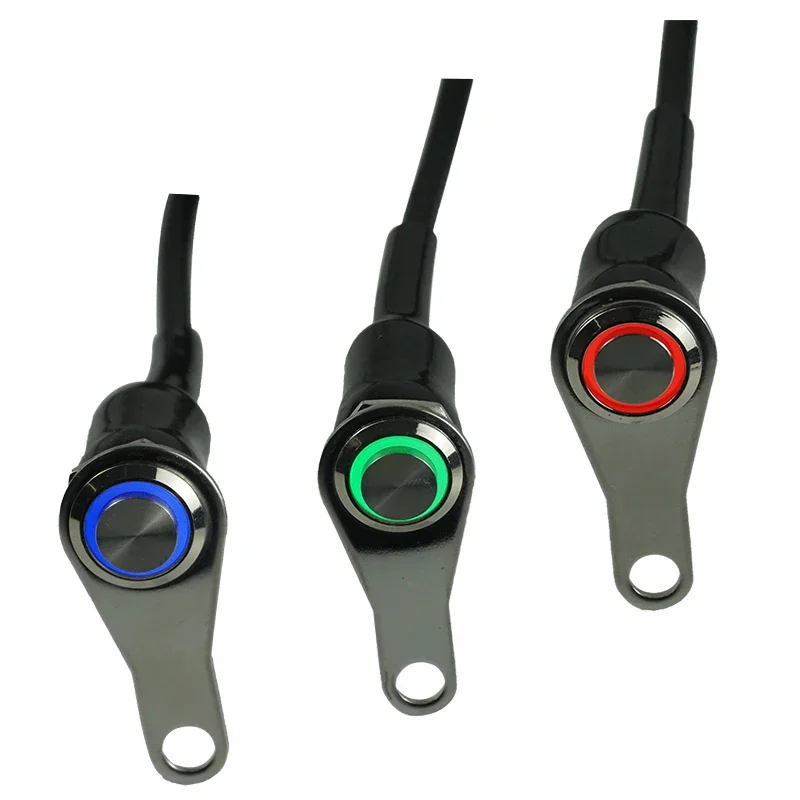 Stainless-Steel-LED-Motorcycle-Switch-ON-OFF-Handlebar-Adjustable-Mount ...