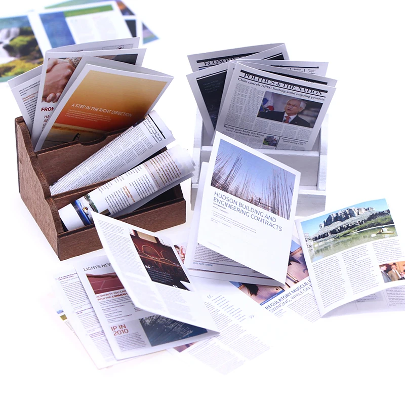 6Pcs-set-Doll-House-Decoration-Color-Newspaper-Mini-Simulation-News ...