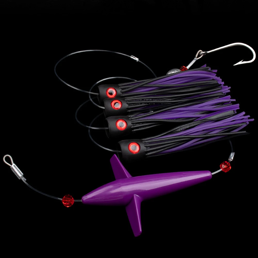 Feather-Rig-Bird-Trolling-Lures-Fishing-Rigged-Trolling-Lure-Squid-Tuna ...