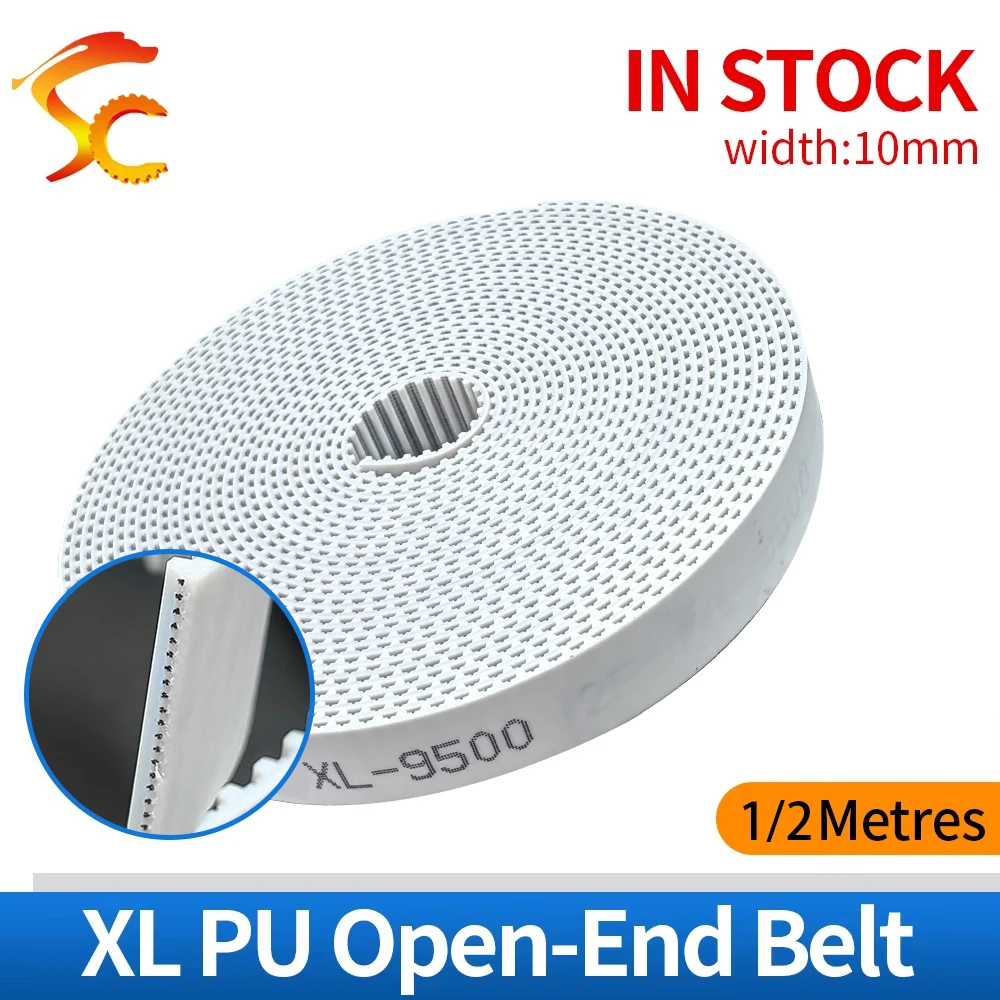PU XL timing belt Trapezoid tooth XL-10 belt width 10mm Pitch 5.08mm XL ...