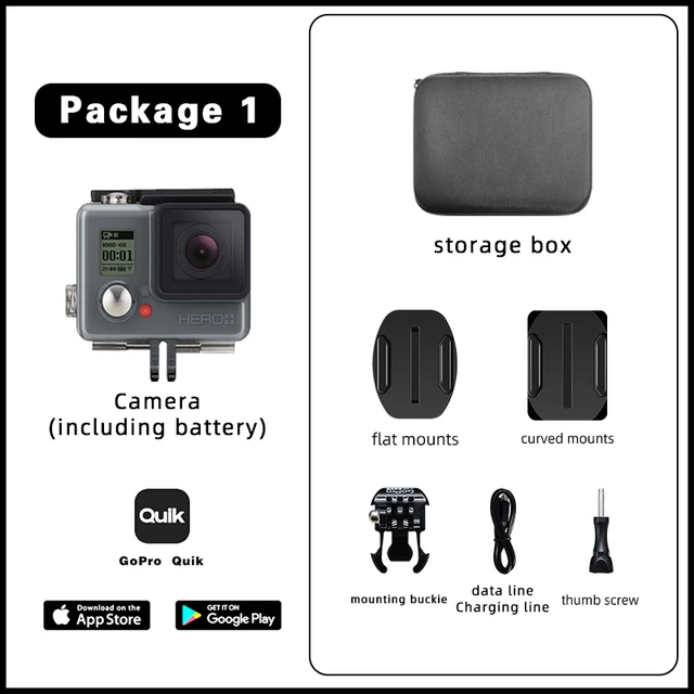 GoPro HERO + Plus LCD Cámara esportiva WiFi de ângulo largo 40m ...