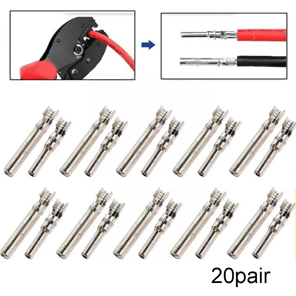 20-Pairs-Solar-Photovoltaic-Connector-Pin-Terminal-Blocks-Metal-Core ...